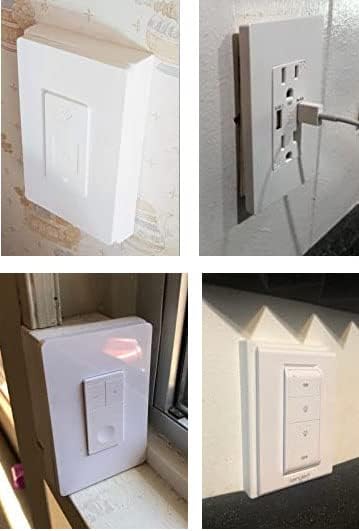 iMBAPrice BES1-1 1-Gang Non-Metallic Shallow Surface Box Extender, Whi ...